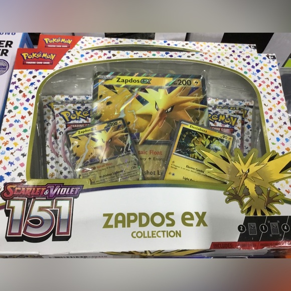 Pokemon | Toys | Pokemon Zapdos Ex Collection Yellow And Black Nib ...